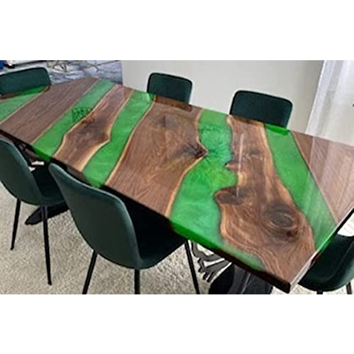Epoxy Table, Live Edge Wooden Table, Epoxy Resin River Table, Natural Wood, Dining Table, Natural Epoxy Table, Resin Table