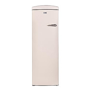 8.3 cu. ft. Freestanding Frost Free Retro Upright freezer with FAST FREEZE, adjustable temp control in Cream