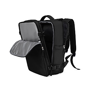 coowoz Travel Backpack For Women Men Airline Approved,Black Carry On Backpack,Large Hiking Waterproof Outdoor Sports Rucksack Casual Daypack Fit 15.6 Inch Laptop Backpack for College