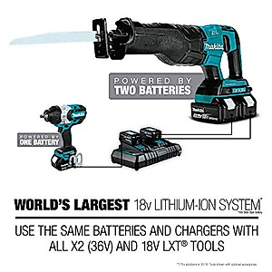 Makita XUX01ZM5 36V (18V X2) LXT® Brushless Couple Shaft Power Head with String Trimmer Attachment, Tool Only