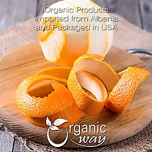 Organic Way Dried Orange Peel Powder (Citrus sinensis) - European Wild-Harvest | Organic & Kosher Certified | Vegan, Non GMO & Gluten Free | USDA Certified | Origin - Albania (1LBS / 16Oz)