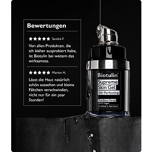 BIOTULIN - Supreme Skin Gel | Reduces Wrinkles Within 1 Hour | Hyaluronic Acid Serum | Spilanthol Serum for Face I Anti Aging Treatment - 0.5 oz