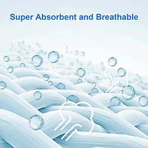 Naisian Muslin Baby Burp Cloths 20 * 10 Inches, 5 Pack Super Absorbent Burping Cloths 100% Organic Cotton Milk Spit Up Rags Unisex for Sensitive Skin|Shower Gift for Baby Registry