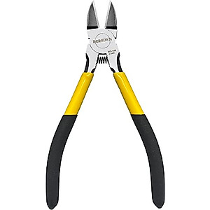 BOOSDEN Wire Cutter,6.5 inch Side Cutters,Wire Cutters for Crafting,Flush Cutter,Ultra Sharp Spring Loaded Wire Cutters for Jewelry Making,Flush Cut Pliers,Dikes Wire Cutters,Floral Wire Cutter,Snips