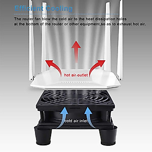 GDSTIME Quiet 80mm Fan, Router Cooler Fan, 80mm x 25mm DC 5V USB Brushless Cooling Fan