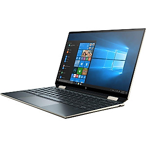 HP Spectre Touch x360 13 in Blue-Gold Convertible 2-in-1 Laptop 11th Gen Quad Core Intel i5 up to 4.2GHz 8GB DDR4 256GB SSD 13.3in FHD Gorilla Glass 13-AW200 (Renewed)