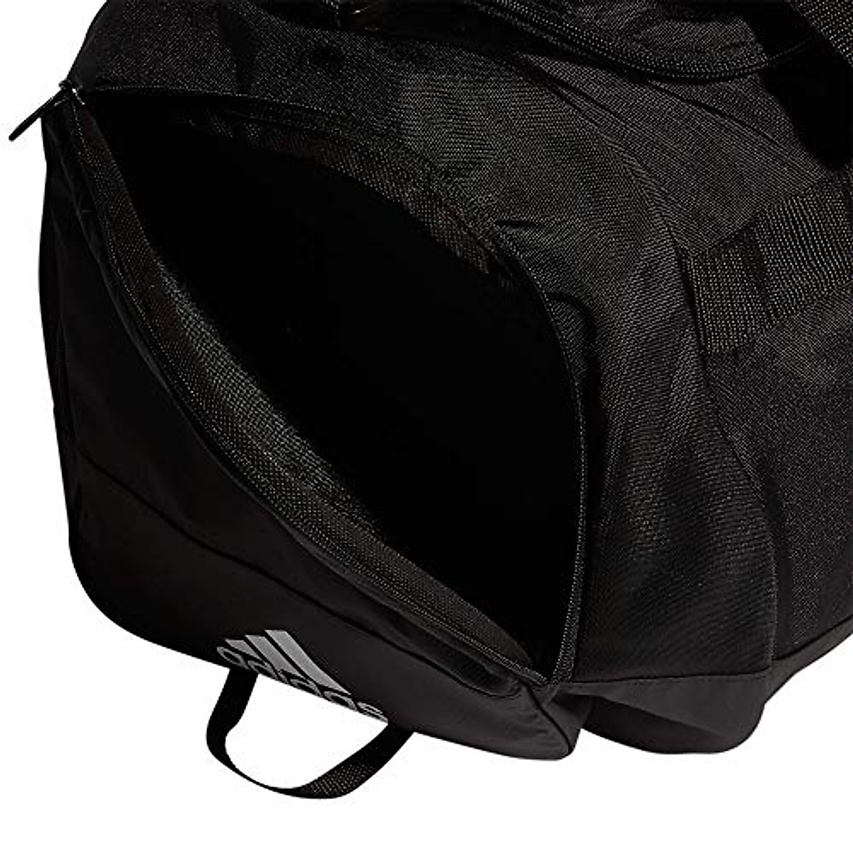 adidas Unisex adult Defender 4 Medium Duffel Bag, Black/White, One Size