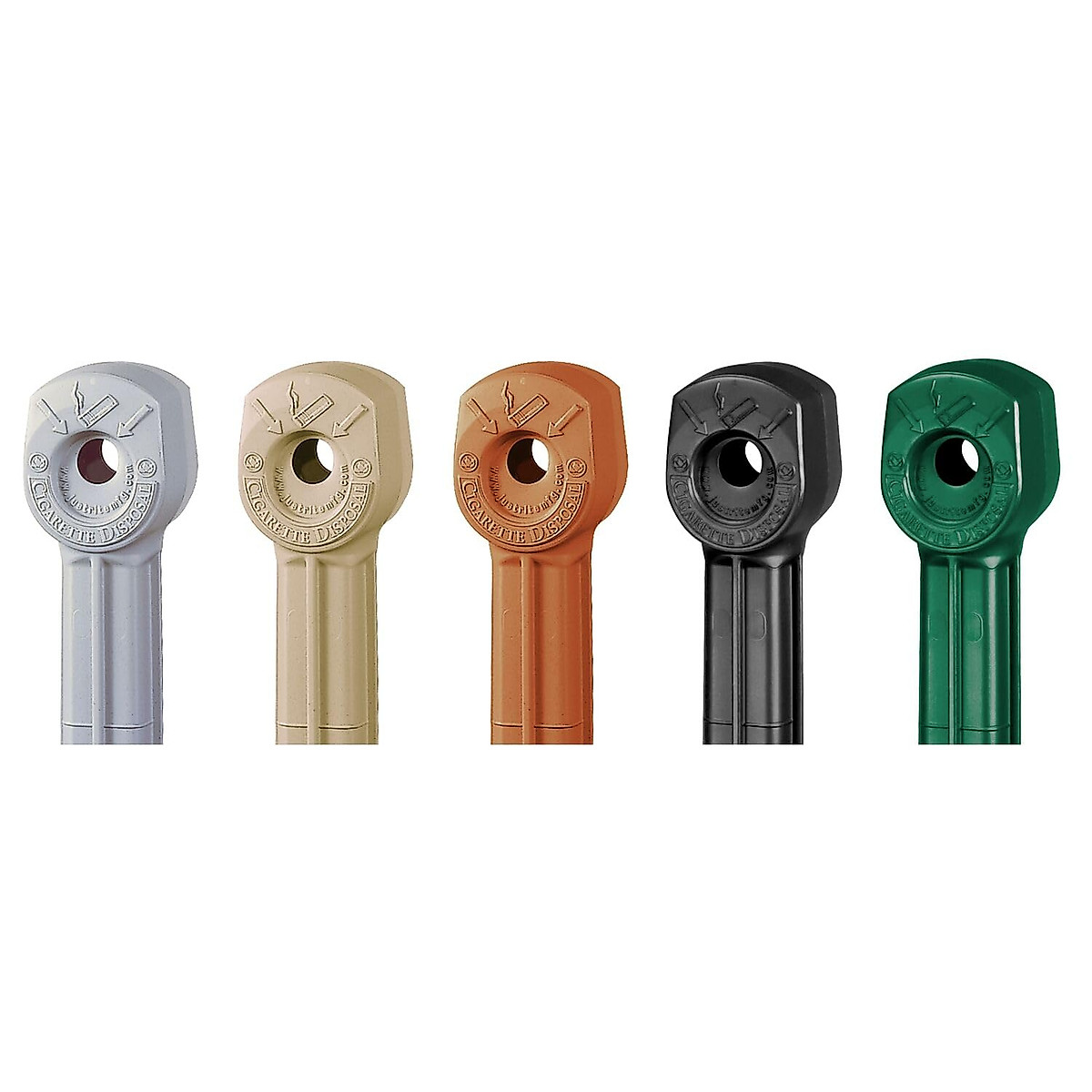 Justrite, Personal Smoker’s Cease-Fire Outdoor Ashtray, Polyethylene Standing Ashtray with Steel Bucket, 1 Gallon, Black, 26806D