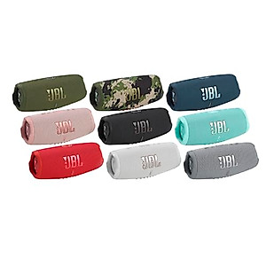 JBL CHARGE 5 - Portable Waterproof (IP67) Bluetooth Speaker with Powerbank USB Charge out, 20 hours playtime, JBL Partyboost (Blue)