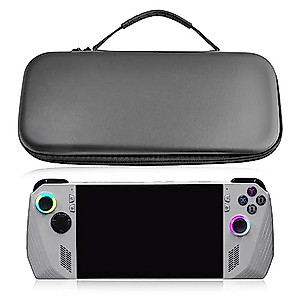 Carrying Case for ROG Ally Game Console EVA Hard Storage Bag, Protective Handbag with 10 Game Card Pockets