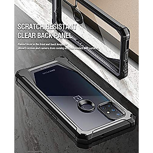 Poetic Guardian Series Case Designed for OnePlus Nord N10 5G, Full-Body Hybrid Shockproof Bumper Cover with Built-in-Screen Protector, Black