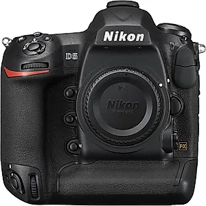 eBasket 1557 Nikon D5 DSLR Camera (Body Only, Dual XQD Slots) (Renewed), Black