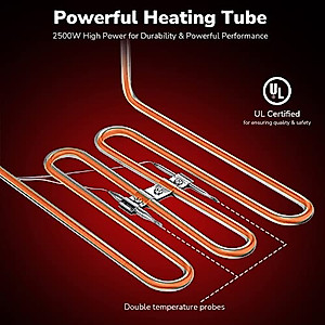 WeChef 24L Commercial Deep Fryer with Dual Tank Baskets&Lids 5000W Stainless Steel Electric Countertop Fryer for Restaurant Food Truck