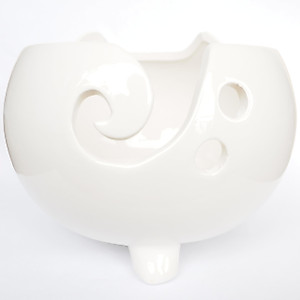 Cat Yarn Bowl for Knitting - Cute Ceramic Knitting Bowl Extra Large - Ceramic Yarn Bowl Crochet Accessories Yarn Holder Storage Gift for Knitters Funny