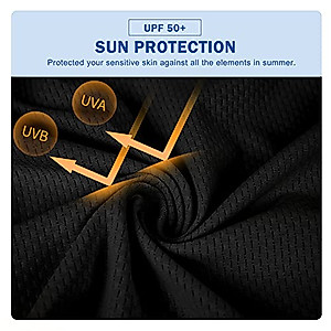 DAYOUNG Women's UPF 50+ UV Sun Protection Long Jacket Full Zip Hoodies Lightweight Hiking Long Sleeve Shirts Outdoor Performance with Pockets Y81-Black-L