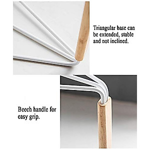 Jitejoe Home Kitchen Countertop Dishcloth Drying Rack, 3 Arms Folding Dishcloth Holder, Hand Towel Stand Rack, White Dishcloth Storage Rack Size 10.83 x 0.98 x 9.84 Inch (White Folding Rag Rack)