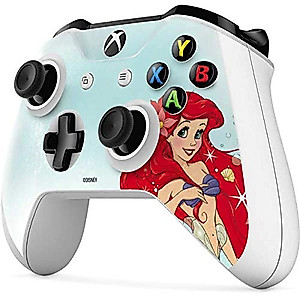 Skinit Decal Gaming skin compatible with Xbox One S Controller - Officially Licensed Disney The Little Mermaid Ariel Sparkles Art Design