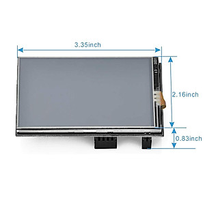 Treedix 3.5 inch TFT LCD Display SPI 128MHz 60Hz TFT Monitor 480 x 320 Color Touch Screen Module with Touch Pen Compatible with Raspberry Pi 4B/3B/3B+