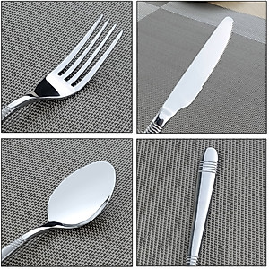 Begale 60-Piece Flatware Set, Stainless Steel, Service for 12