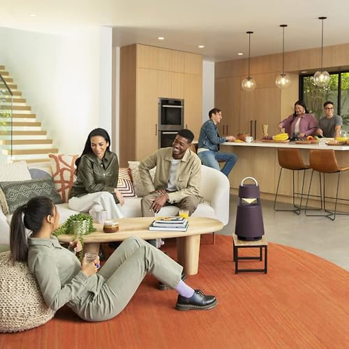 LG RP4G XBOOM 360 Omnidirectional Portable Bluetooth Speaker - RP4G Peacock Green