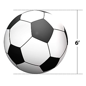 GoFloats Giant Inflatable Soccerball - 6 Feet Tall