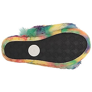 UGG All Gender Adult Fluff Yeah Pride Slipper, Rainbow, Women's Size 5 / Men's Size 3