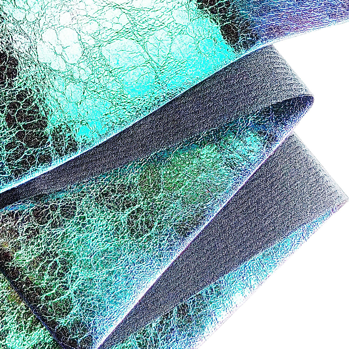 ZLIFA Black 1 Yard Metallic Floral Sparkle Fabric, 36" x 54" Iridescent Leather Fabric for Upholstery Sofa Chairs Accessories Clothing