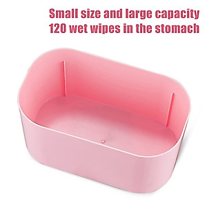 oAutoSjy Baby Wipe Warmer USB Wet Wipes Dispenser Adjustable Precise Temperature Control Portable Wet Wipe Warmer Evenly and Quickly Overall Heating Large Capacity Diaper Holder Wet Tissue Box Pink