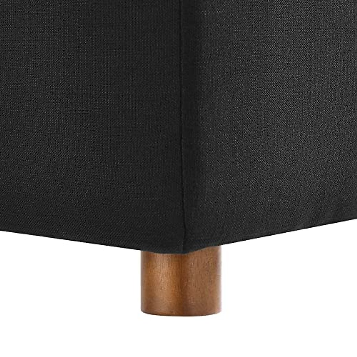 Modway Commix Modular Sofa, U Shaped Reclining Sectional, Black Fabric
