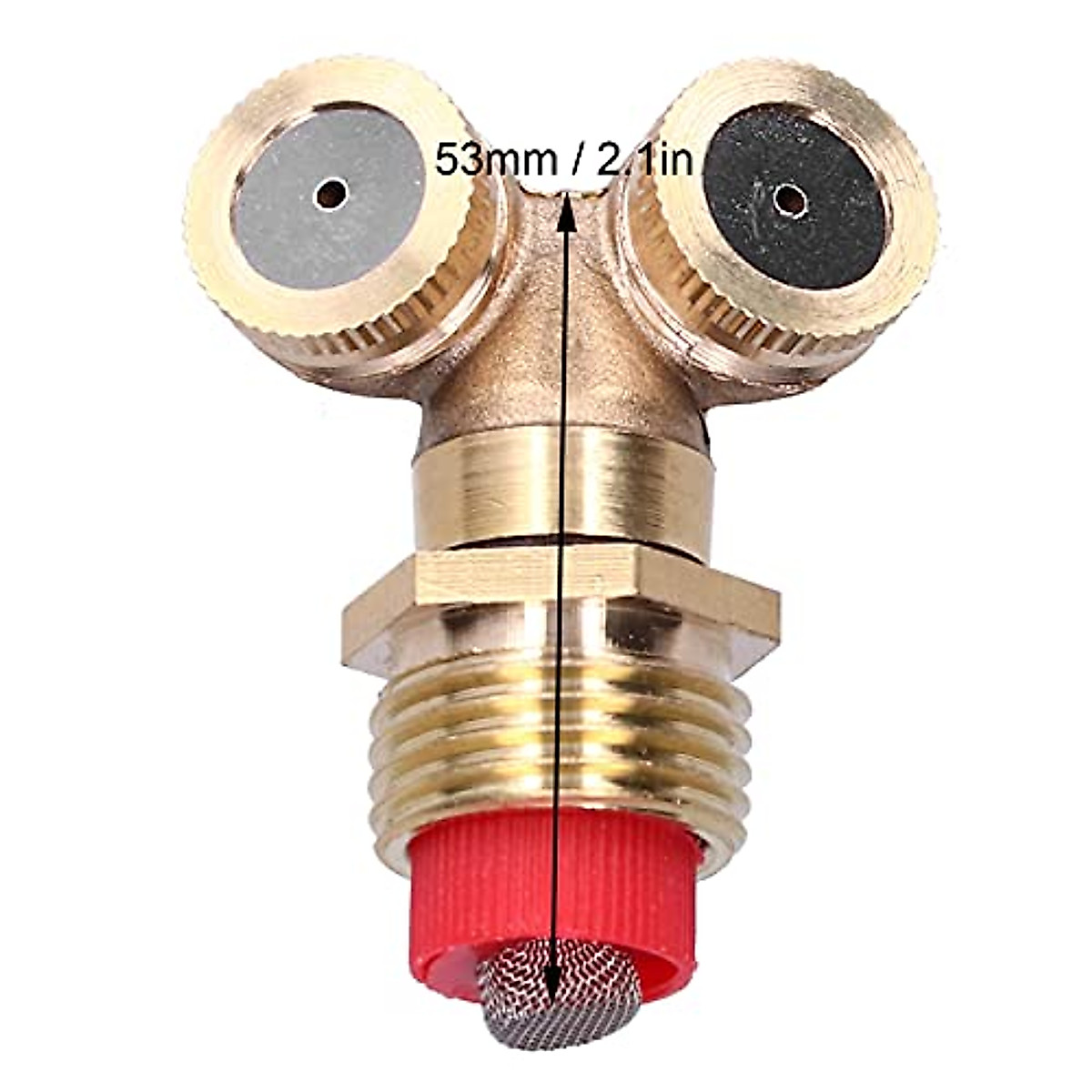 Water Spray Head, Irrigation Accessory Garden Spray Nozzle Brass Nozzle for Watering for Flowers Greenhouses for Gardens for Greenhouses