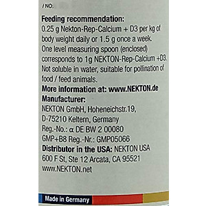 Nekton Rep-Calcium Plus D3 Reptile Supplement, 65gm