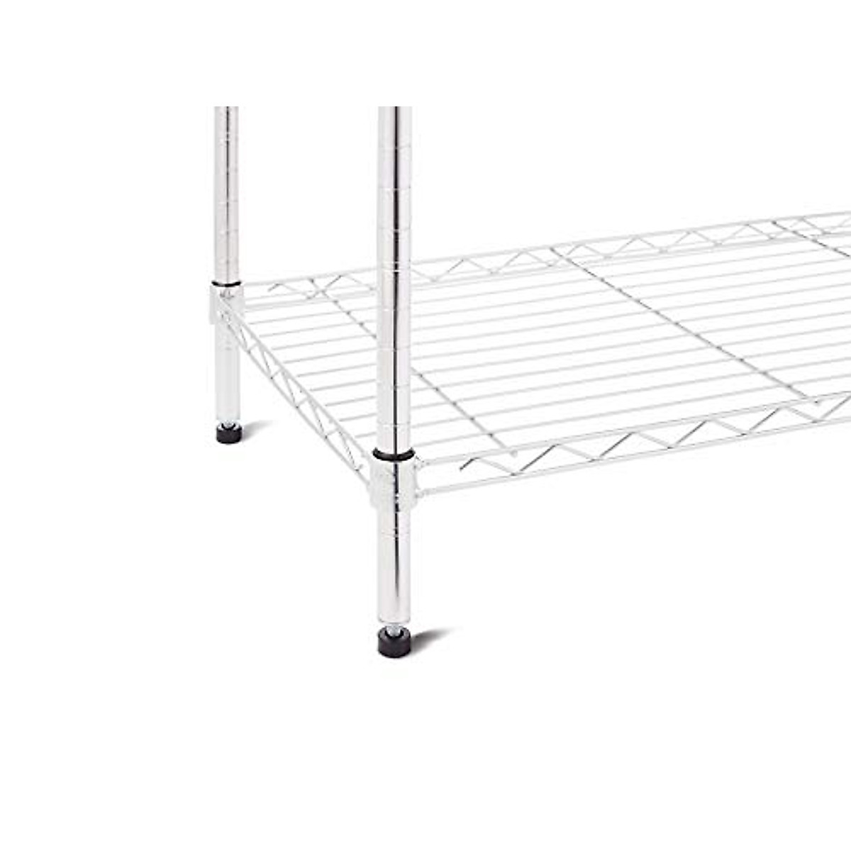 Home Storage Space HSS 5 Tier Wire Shelving Rack, Zinc, 16" Dx36 Wx72 H