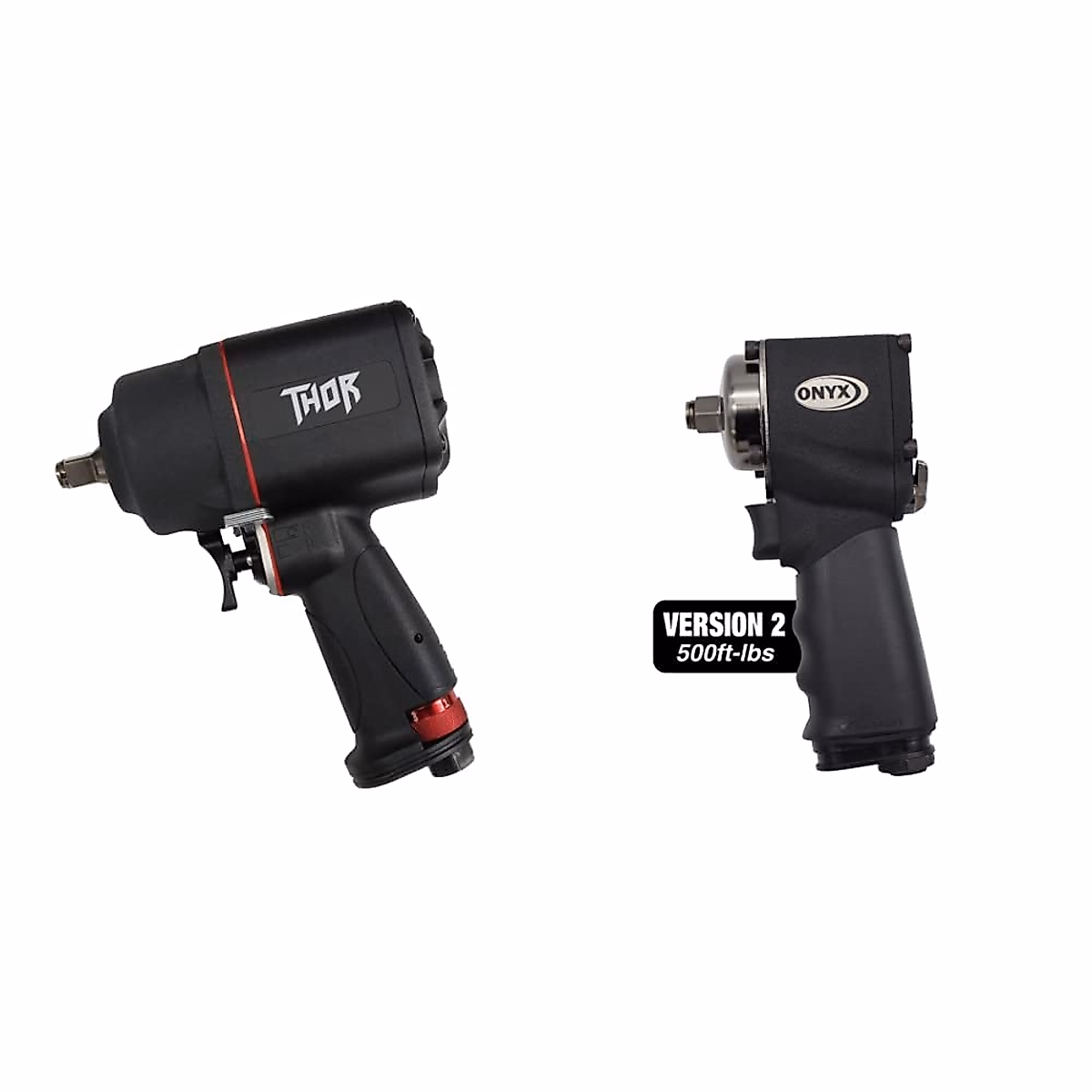 Astro Tools 1894 ONYX 1/2" "THOR" Impact Wrench & Astro Pneumatic Tool 1822 ONYX 1/2" Nano Impact Wrench v2 - 500ft/lb
