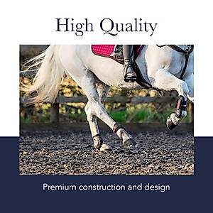 LeMieux Derby Fetlock Horse Boots - Protective Gear and Training Equipment - Equine Boots, Wraps & Accessories (Brown - Large)