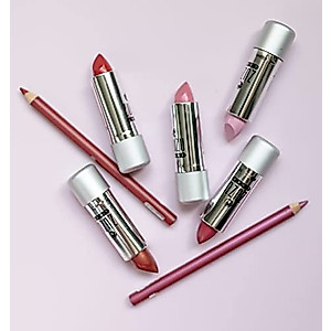 Zuzu Luxe Lip Pencil (Innocence- Nude Pink/Neutral), Lipliner Infused with Jojoba Seed Oil,Aloe for ultra hydrated lips. Natural, Paraben Free, Vegan, Gluten-free,Cruelty-free, Non GMO,0.04 oz.