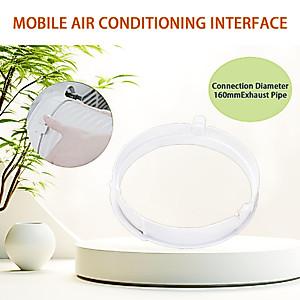 Portable Air Conditioner Exhaust Hose Coupler(6.69" Mobile Air Conditioning Coupler),Coupling Window Adapter Mobile air Conditioning Accessories (Round) 6.69inch KYR-35 Tube Connector