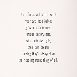 Hallmark Baby Shower Card (Congratulations Twins) - 399RZB1032