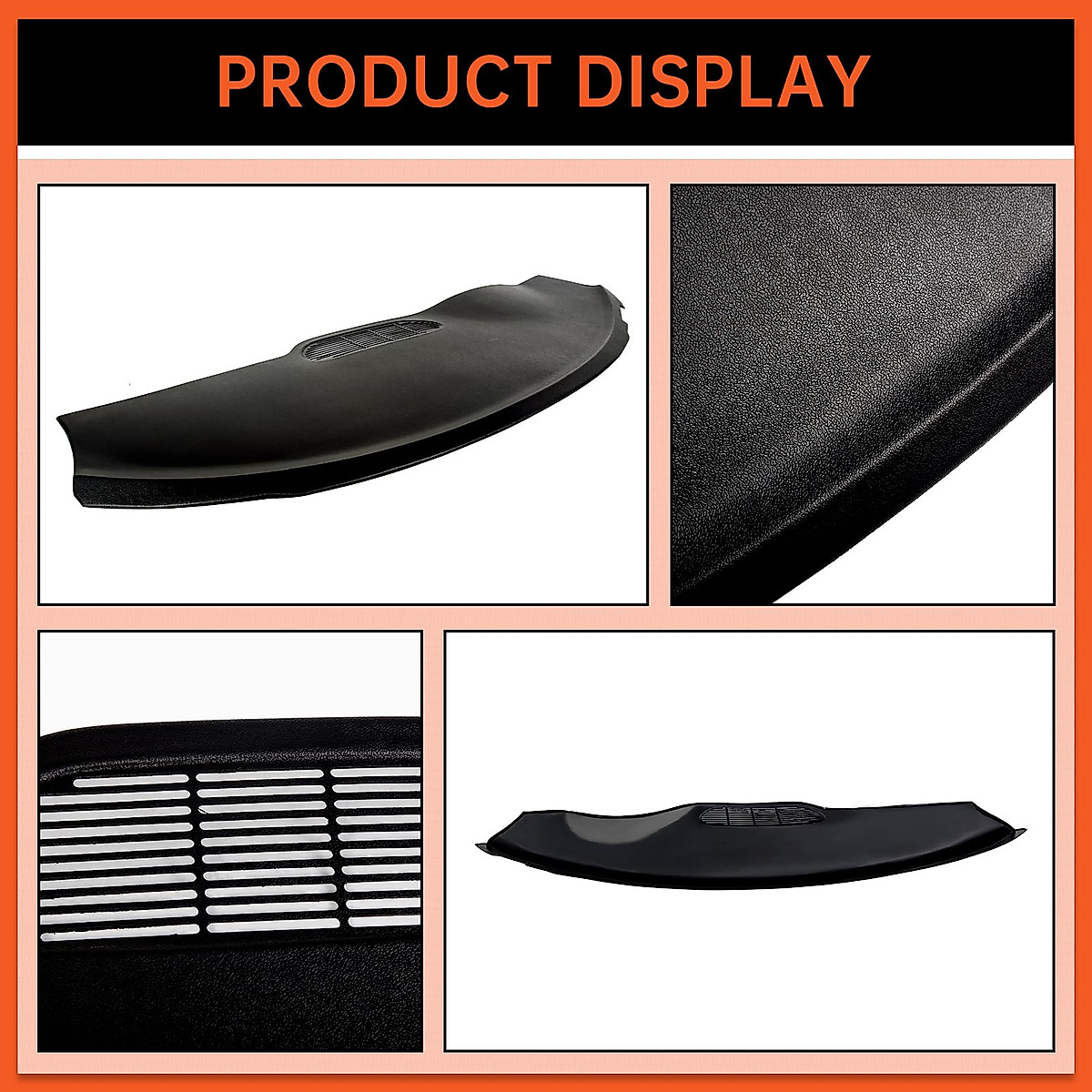 ECOTRIC Dash Cover Cap Compatible with 1997-2002 Camaro/Pontiac Firebird Dashboard Cover Bezel Overlay Black