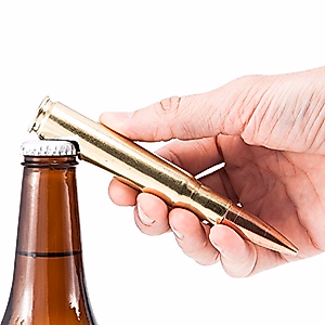 50 Caliber BMG Real Brass Bullet Shaped Bottle Opener