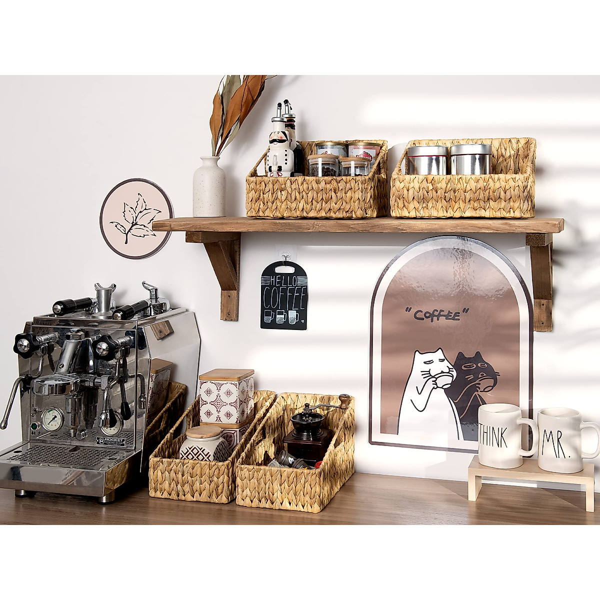 StorageWorks Wicker Baskets for Storage