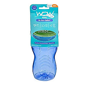 WOW CUP for Kids 360 Sippy Cup, Blue, 10 oz / 296 ml