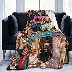 Robu Ultra-Soft Blanket Flannel Blanket Fleece Portable Throw Blanket for Living Room Couch Sofa Car 50''X40''