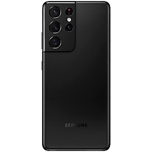 Samsung Galaxy S21 Ultra 5G, US Version, 128GB, Phantom Black - Unlocked (Renewed)