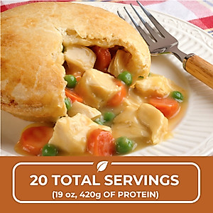 Nutristore Freeze Dried Chicken, Emergency Survival Bulk Food Storage, Premium Quality Meat, Perfect for Lightweight Backpacking or Home Meals, USDA Inspected