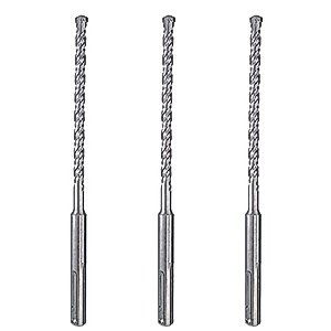 SDS Plus Hammer Drill Bit 3Pcs 5/32 in. x 8 in. Masonry Concrete Rock Drill