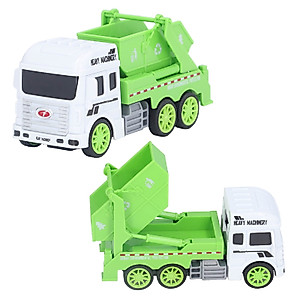 Toy garbage truck real sliding plastic material inertial sanitation vehicle to understand waste classification Sanitation vehicle (dumping vehicle)