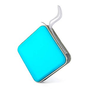 Home Wing CD Case Bright Color CD/DVD Holder for 30 Capacity Hard Shell CD Storage Car DVD Collection Sky Blue