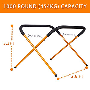 BXGTECH Portable Workbench Folding Work Stand, 1,000 Pound Capacity Foldable Work Table, Heavy-Duty Bumper Stand for Garage and Shop