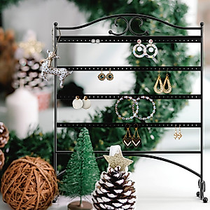 Mango Steam Jewelry Organizer for Hanging Earrings, Black