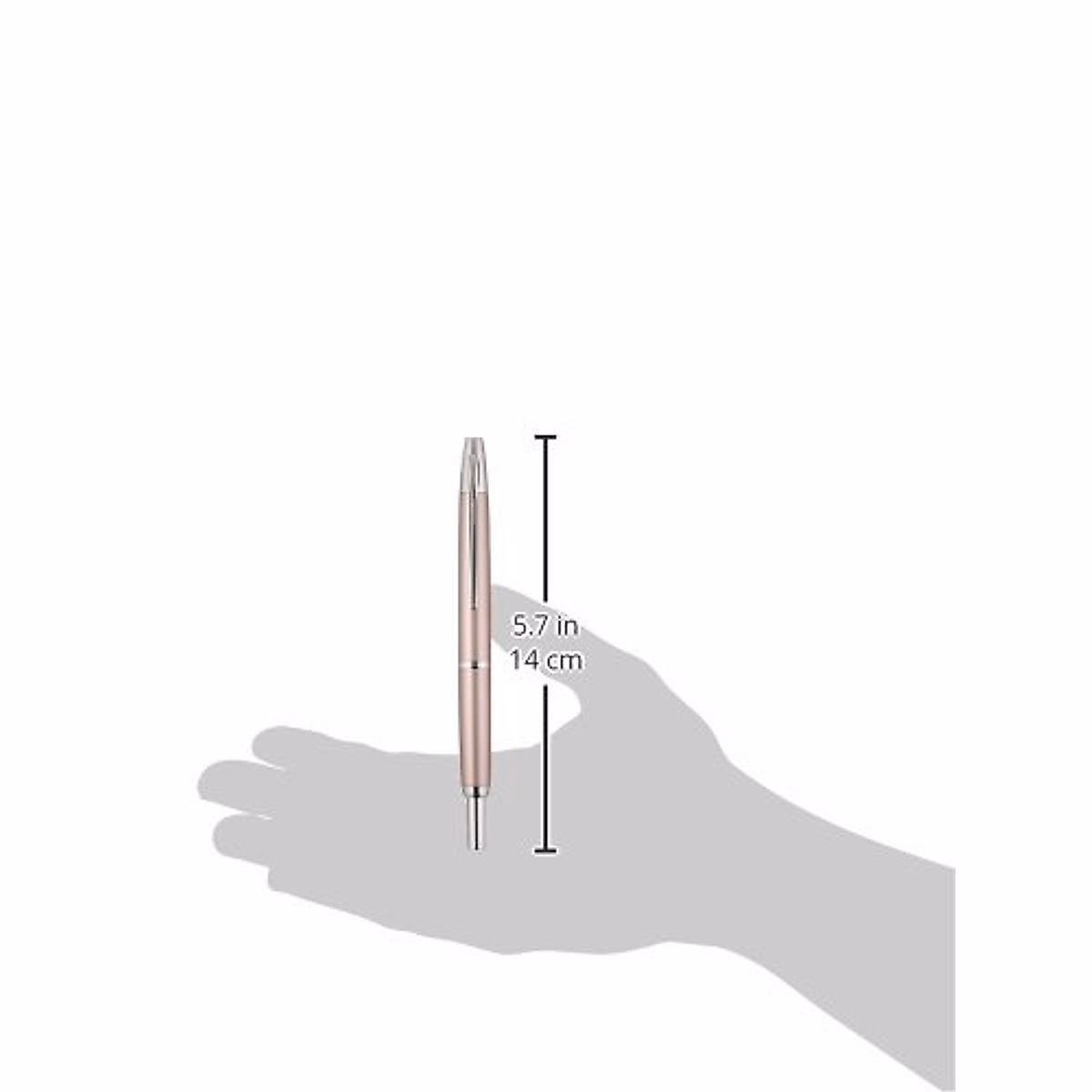 PILOT Fountain Pen Capless Decimo, Champaign Pink Body, F-Nib